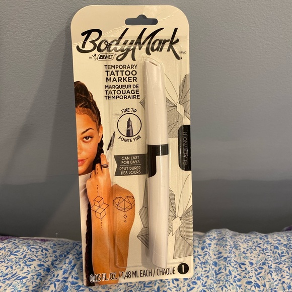 BIC | Costumes | New Bodymark Black Temporary Tattoo Marker By Bic | Poshmark
